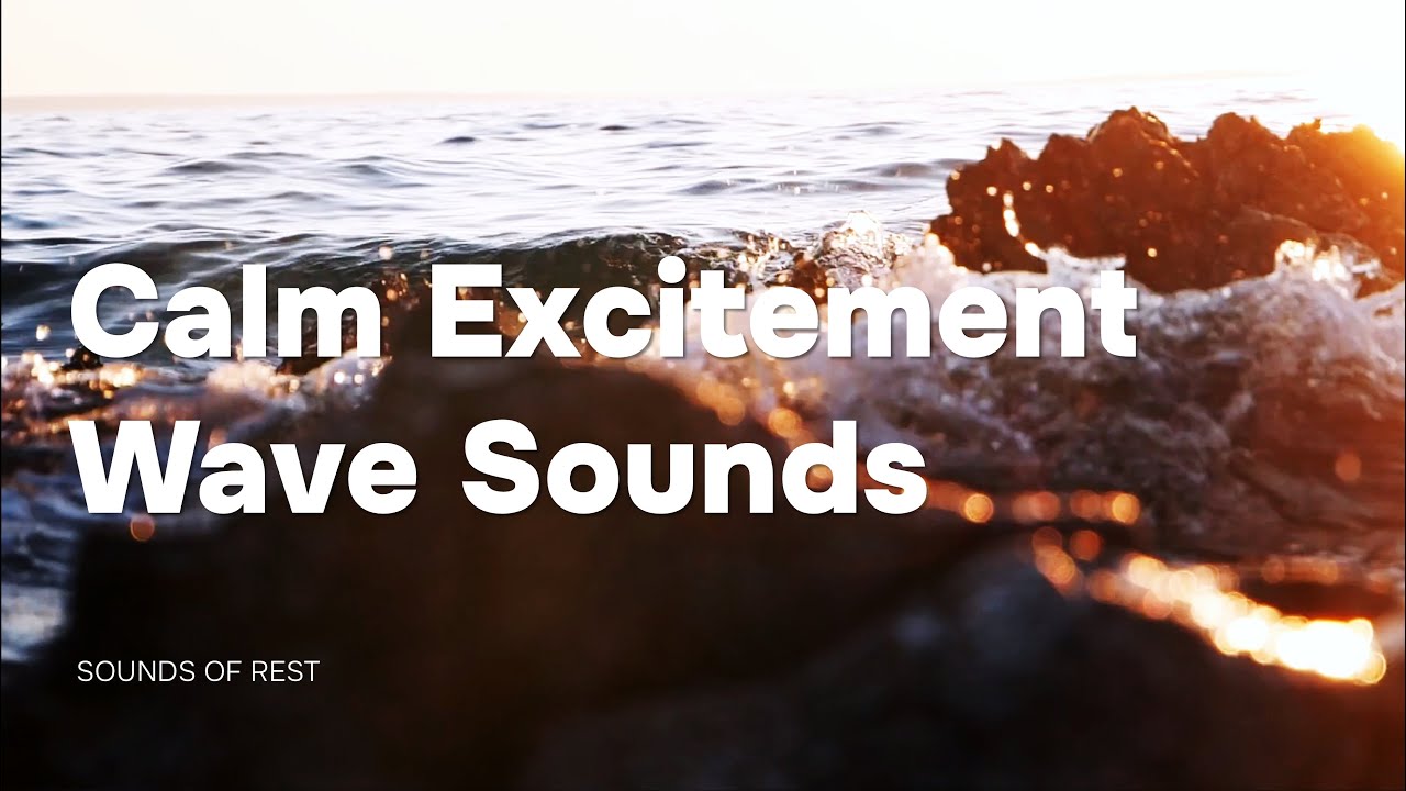 Soothing Sounds to Calm Your Excitement / 1-hour wave sounds/ White ...