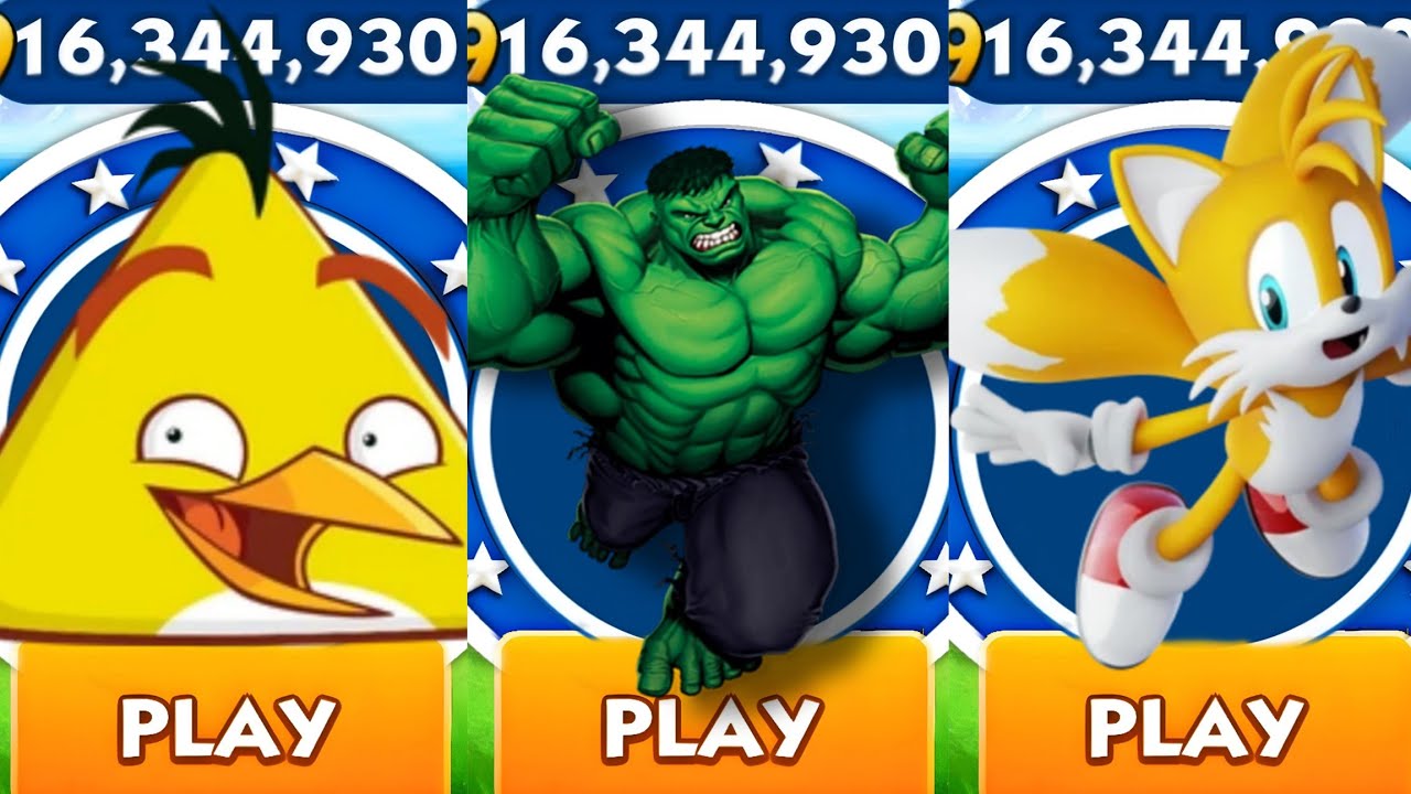 Sonic Dash - Chuck VS Hulk VS Tails Dash _ Sonic vs All Bosses Zazz ...