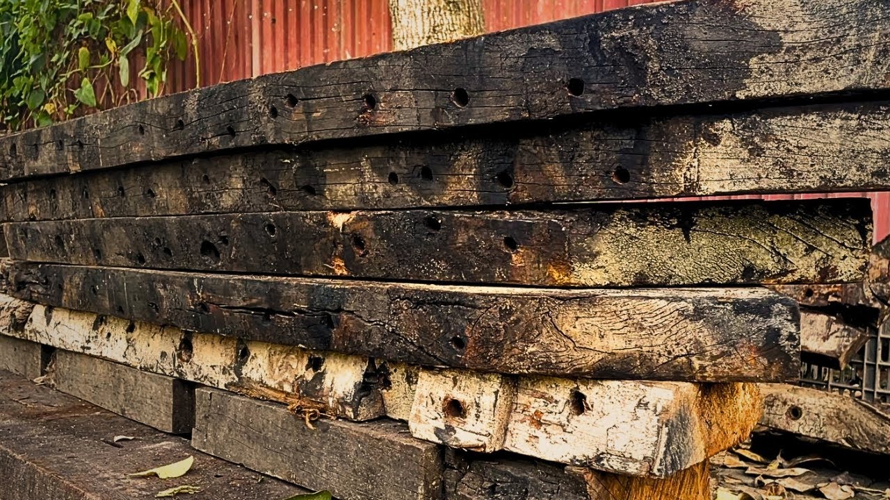 Reviving Decayed Timber: Crafting a Challenging Rustic Table from ...