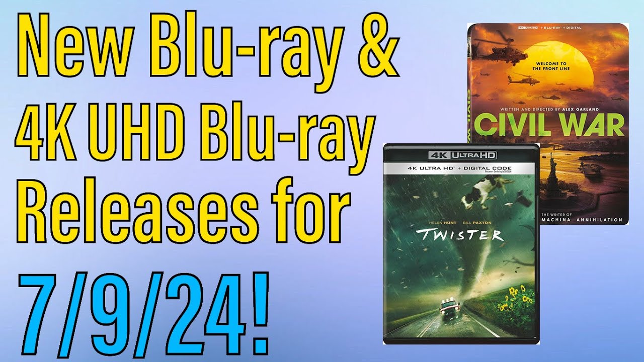 New Blu-ray & 4K UHD Blu-ray Releases for July 9th, 2024! - YouTube