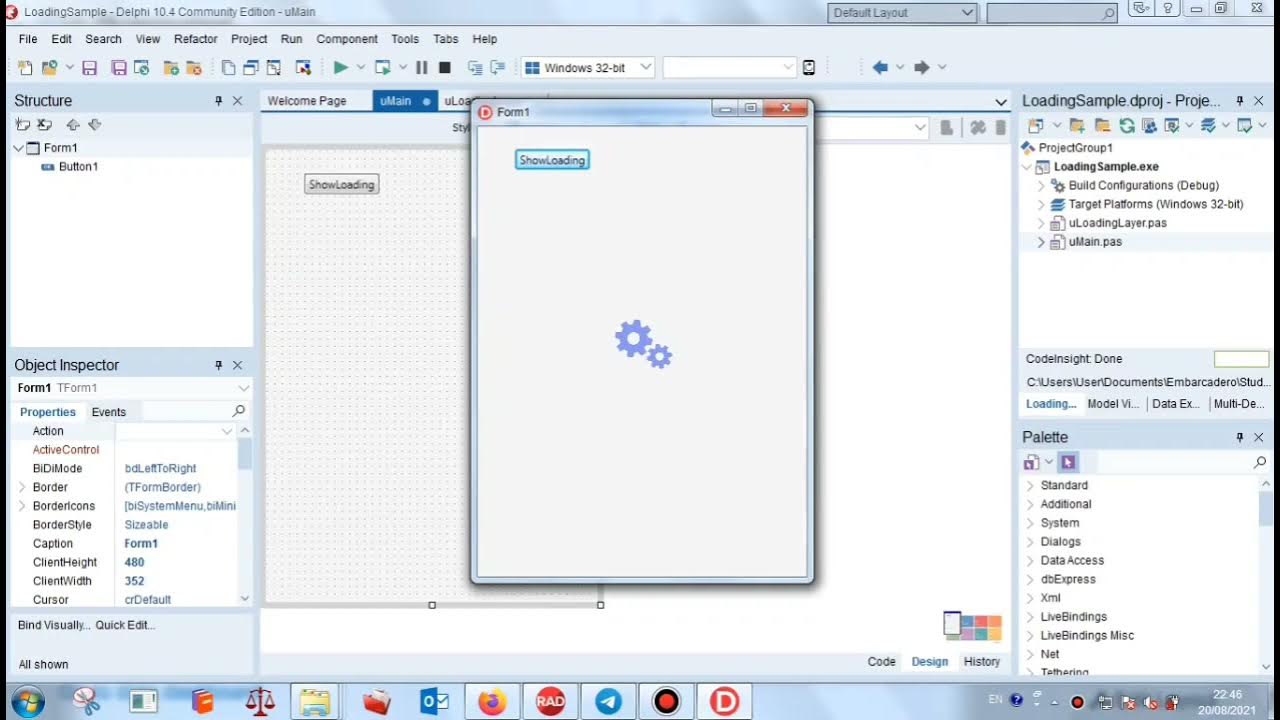 Delphi FMX Animation - Loading Layer - YouTube