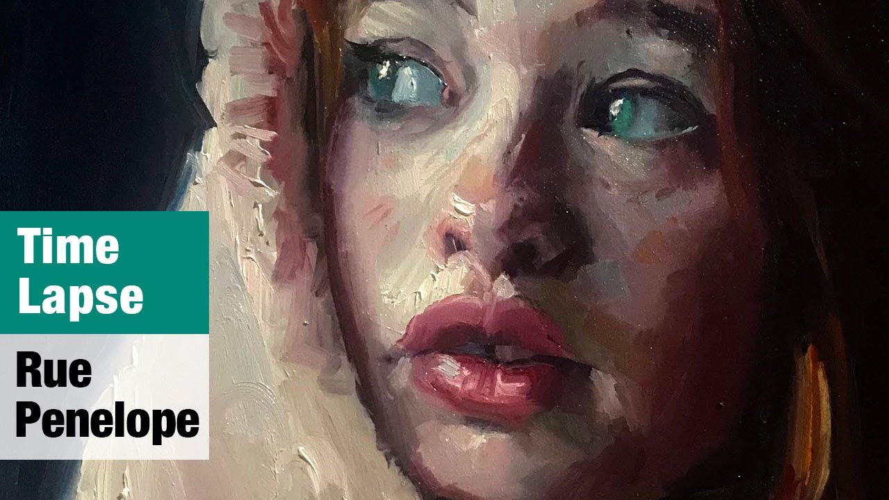 Time Lapse Portrait Painting - Rue Penelope - YouTube