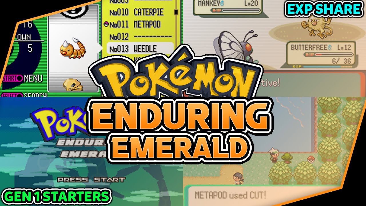 Completed New Pokemon Game With Exp Share, Gen 1 Starters, Increased ...