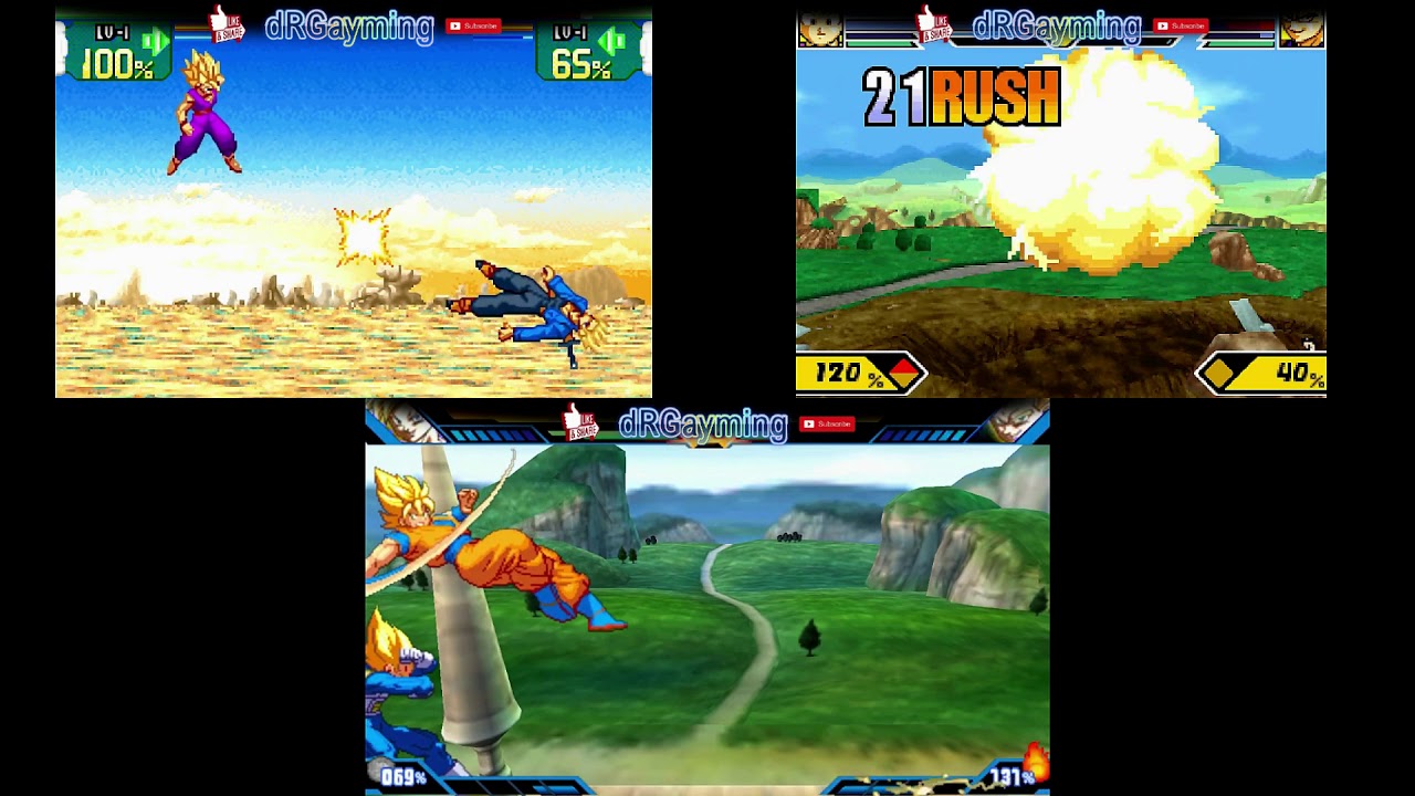 Dragon Ball Z GBA vs DS vs 3DS Comparison - YouTube