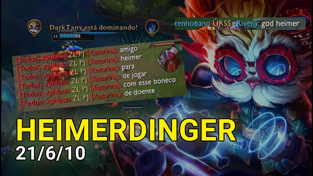 Iniciante no League of Legends | Heimerdinger x Katarina MID | Itens ...