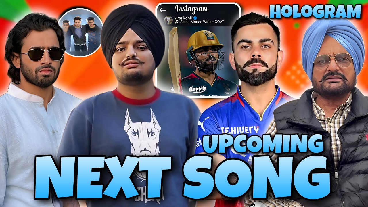 Virat Kohli & R2H Nazim Playing Sidhu Moose Wala Song & Sidhu Moose Wala New Song Hologram Show ...