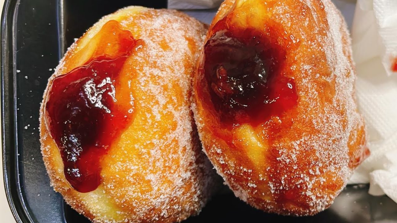 Soft and Airy Baked Jam-Filled Donuts | Easy Recipe Tutorial - YouTube