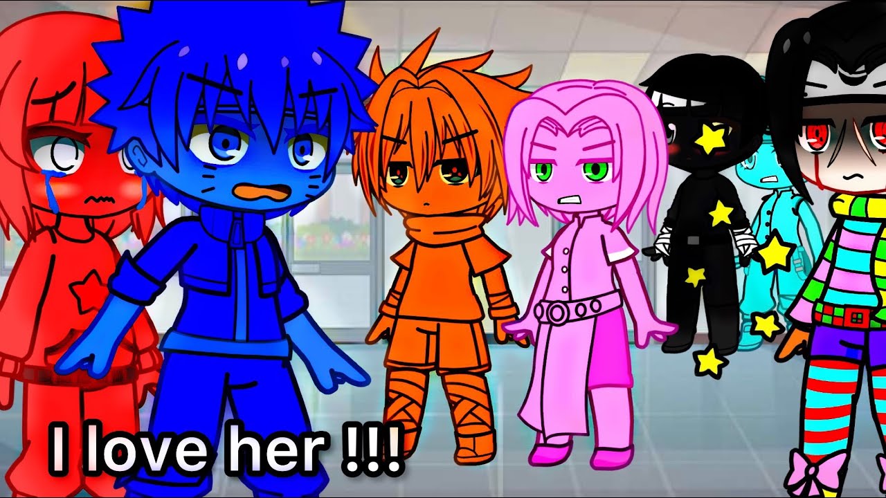 Blue and Red make Evil Color🌈 || meme || Naruto || Part 1 || Gacha life ...