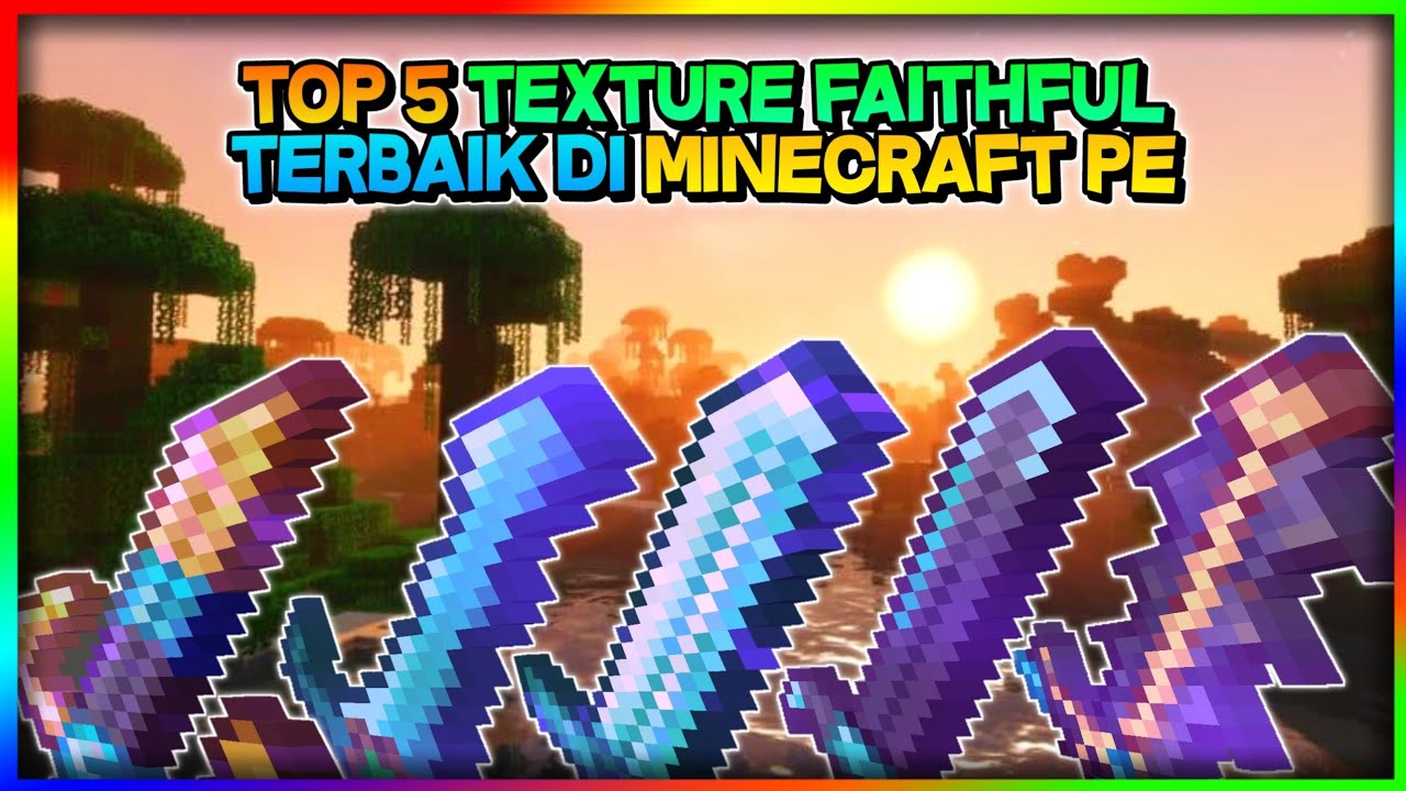 TOP 5 TEXTURE PACK FAITHFUL MCPE! RINGAN NO LAG RAM 1GB 32x32 - SUPPORT ...