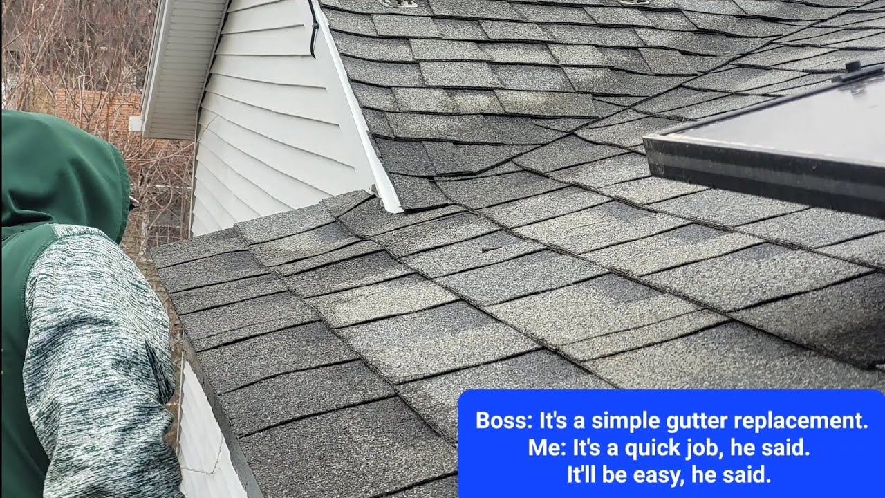 A small gutter replacement turns into a roof repair and cutting holes ...