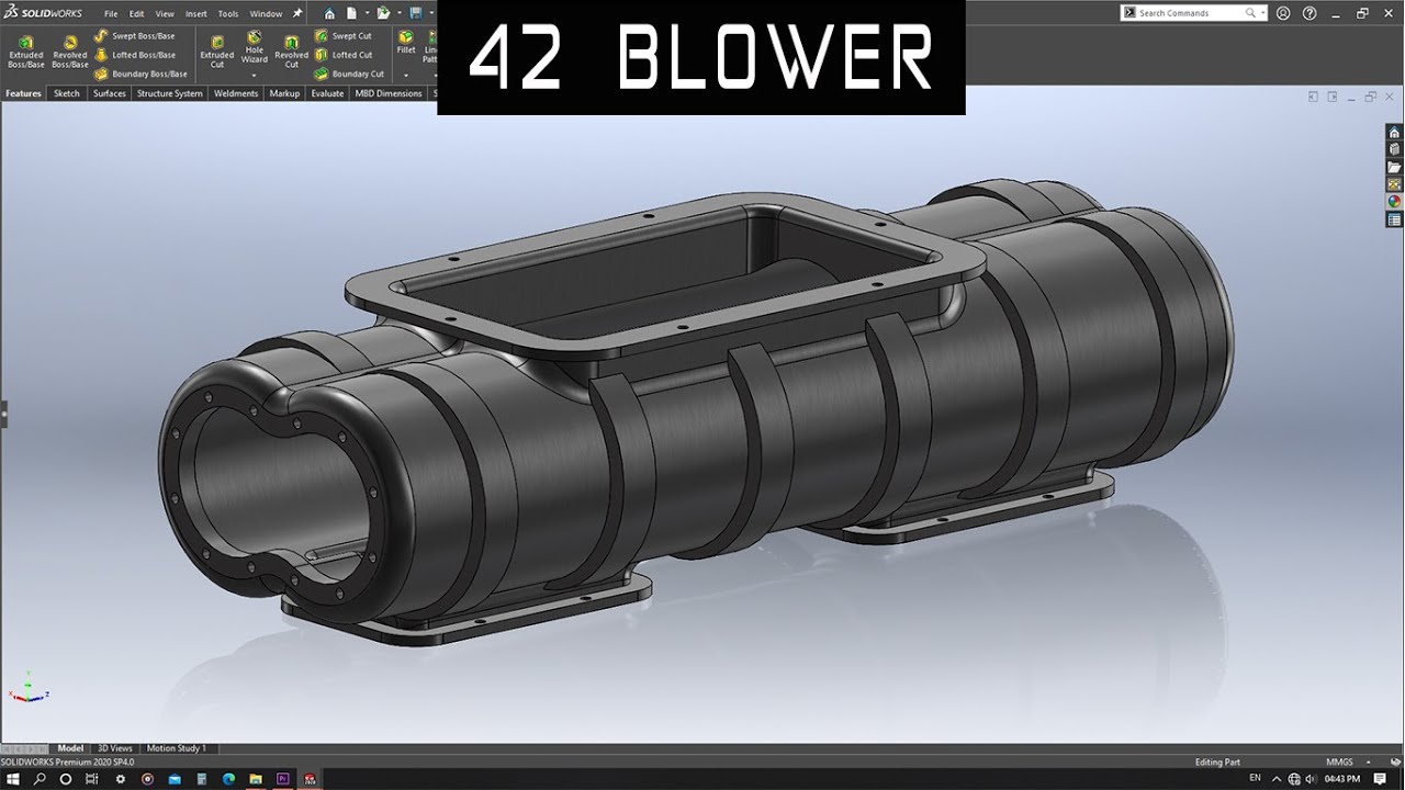 V12 ENGINE | Part 42 | BLOWER-E02 | Solidworks Tutorial | 1080p 🚗😎 ...