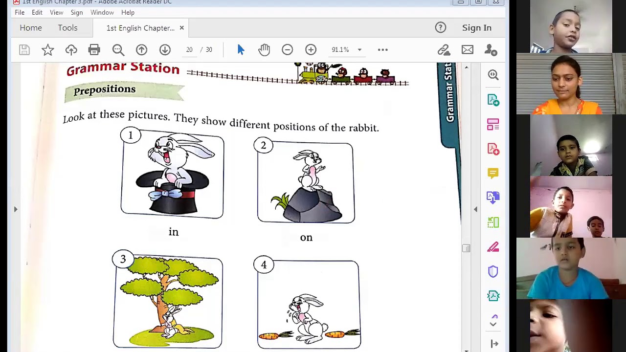 1st English || Chapter 3 || Grammar Station ~ Prepositions - YouTube
