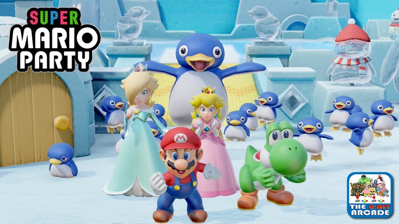 Super Mario Party - Corral the Baby Penguins to the Pen (Switch ...