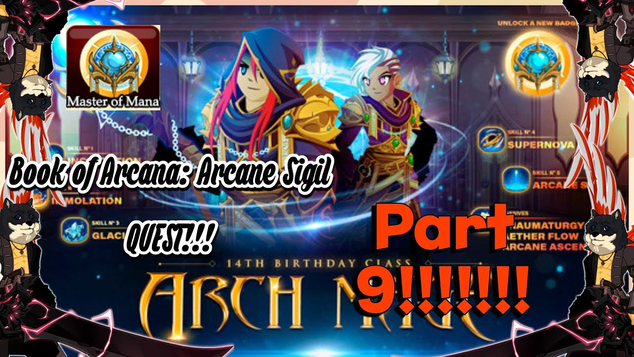 AQW archmage class guide 9 Book of Arcana: Arcane Sigil quest! - YouTube