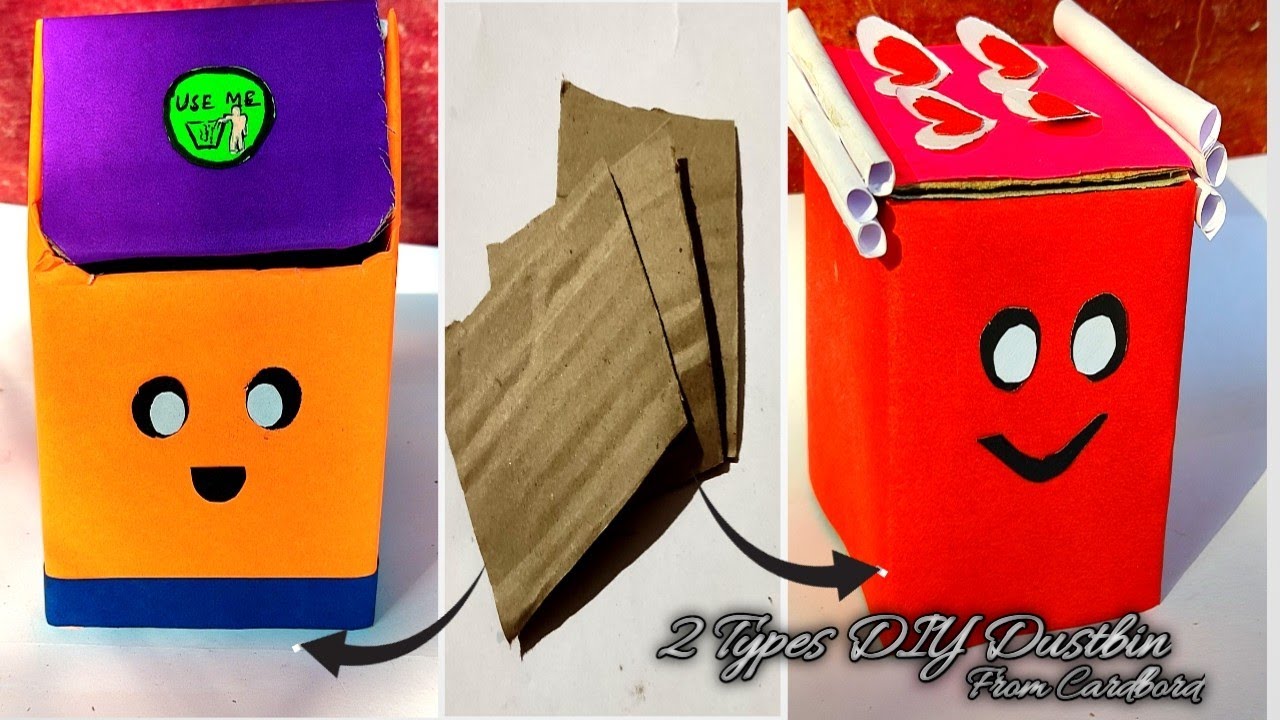 New DIY Waste Dustbin// Easy Waste Meterial Craft Ideas // Waste Out of ...