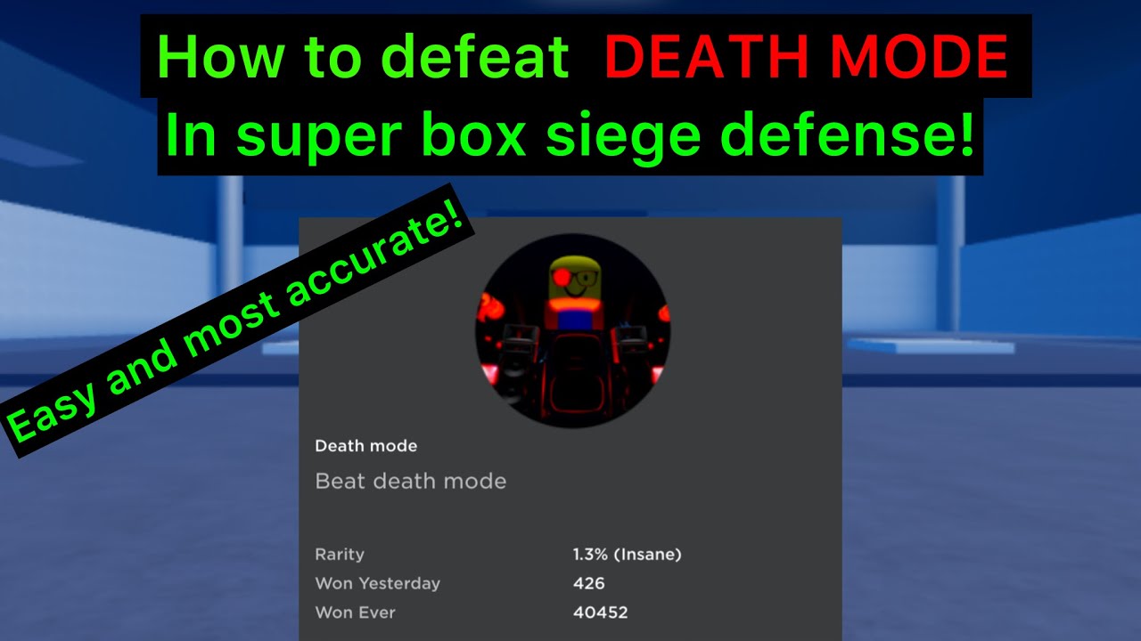 How to defeat DEATH MODE in super box siege defense! - YouTube