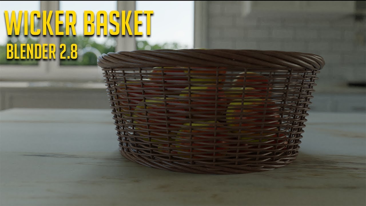 Modeling Exercise: Wicker Basket | Blender 2.8 - YouTube