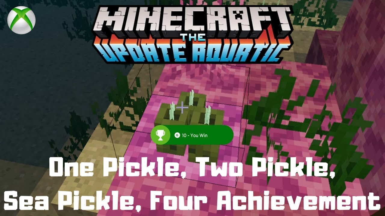 Minecraft - One Pickle, Two Pickle, Sea Pickle, Four Achievement - YouTube