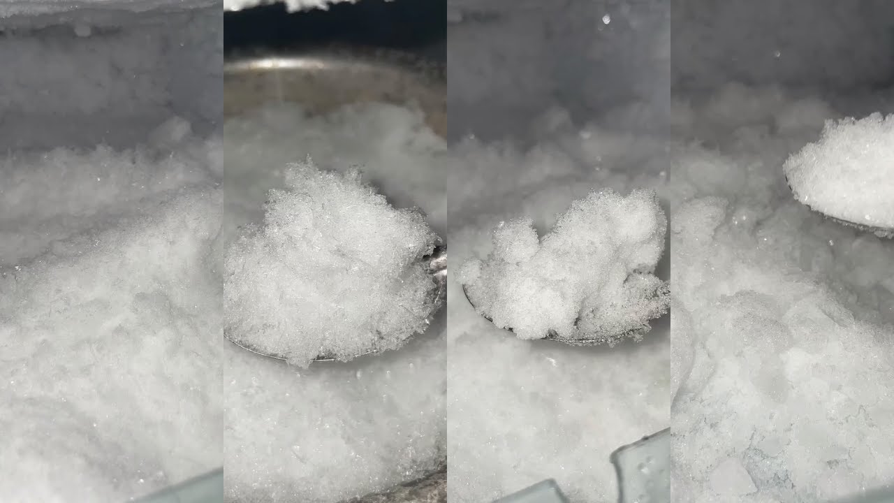 Freezer Frost | Flaky Ice | Crunch Ice Eating ASMR ️ ️ - YouTube