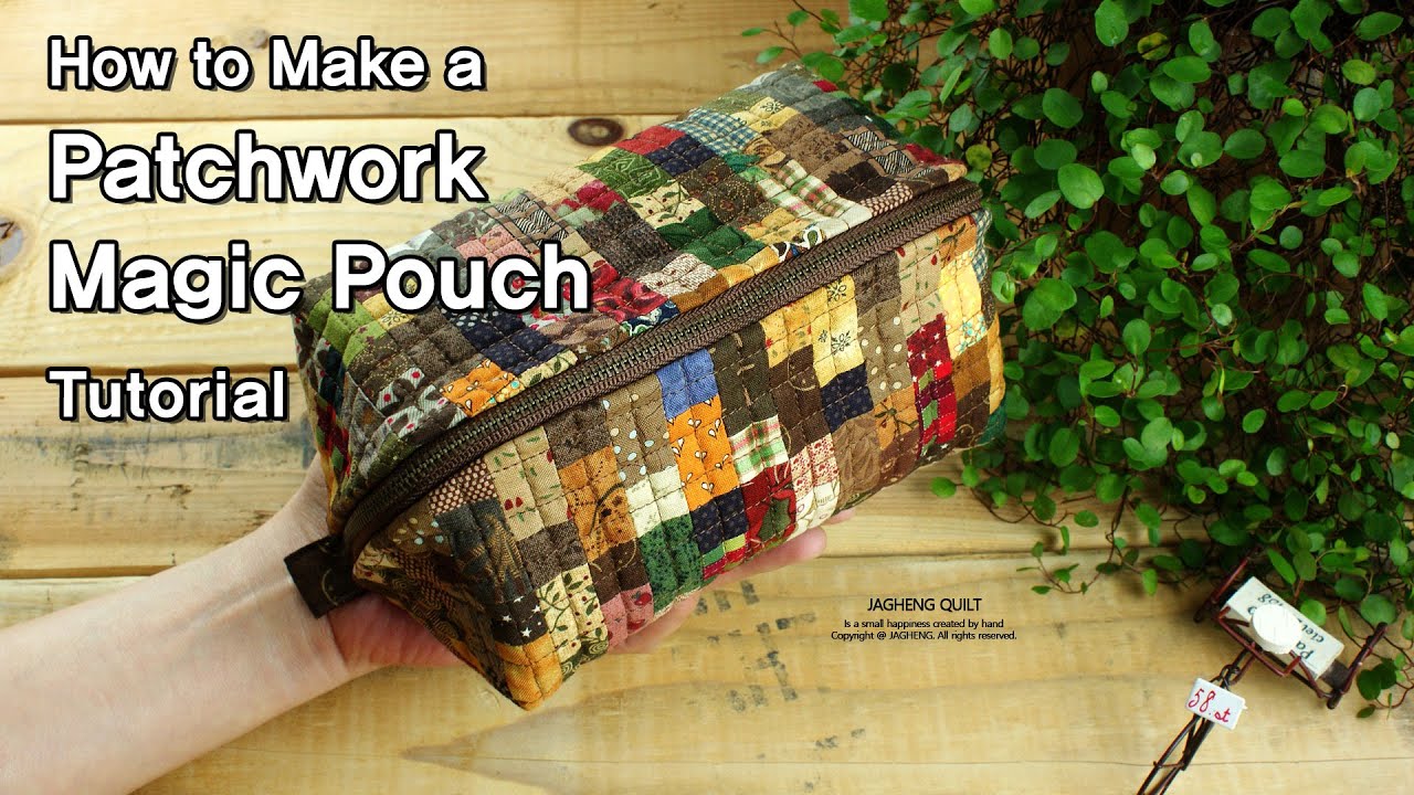 How to Make a Patchwork Magic Pouch Tutorial - YouTube