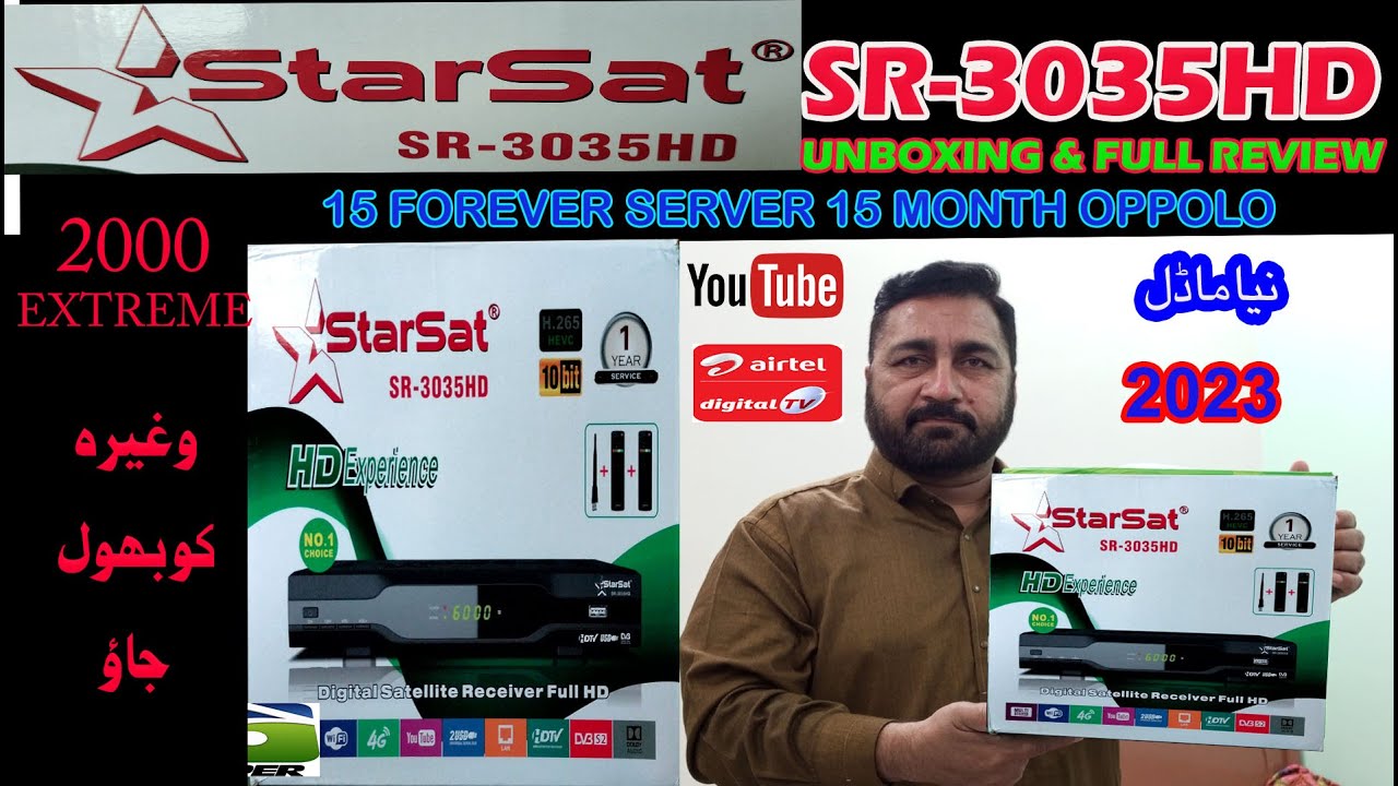 StarSat SR-3035HD Latest Model 2023 || Unboxing || Forever || H.265 ...