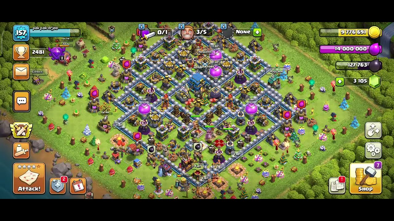 Clash of Clans: The Valkyrie attack #𝕕𝕚𝕤𝕚𝕡𝕝𝕚𝕟𝕖 #clashofclans #coc #coc ...