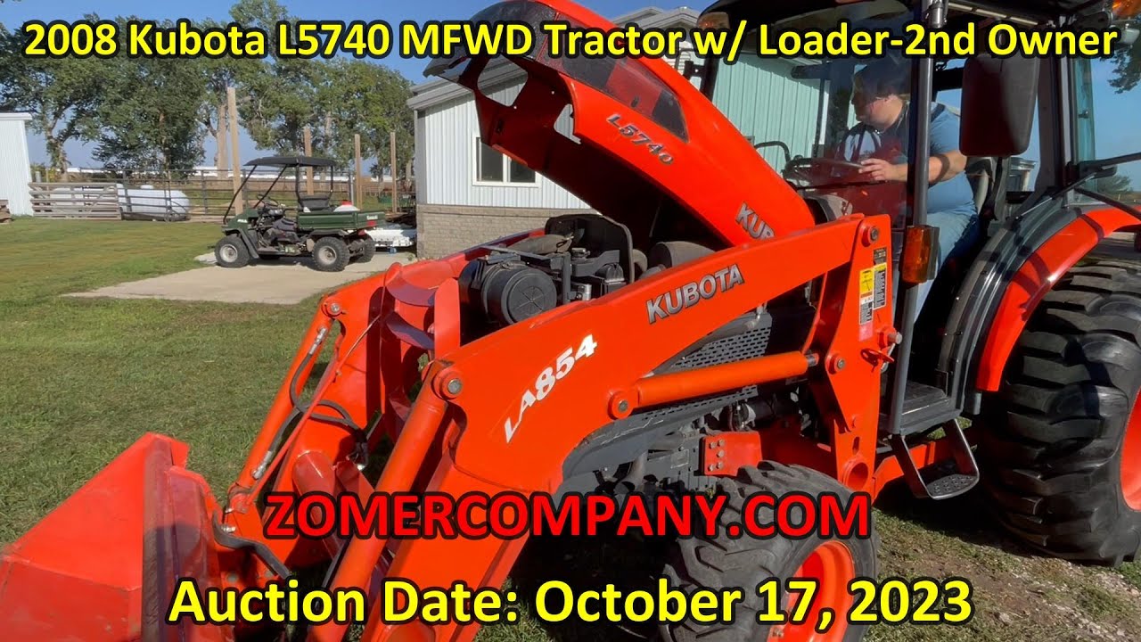 2008 Kubota L5740 MFWD Tractor w/ Loader-2nd Owner To Be Sold At ...