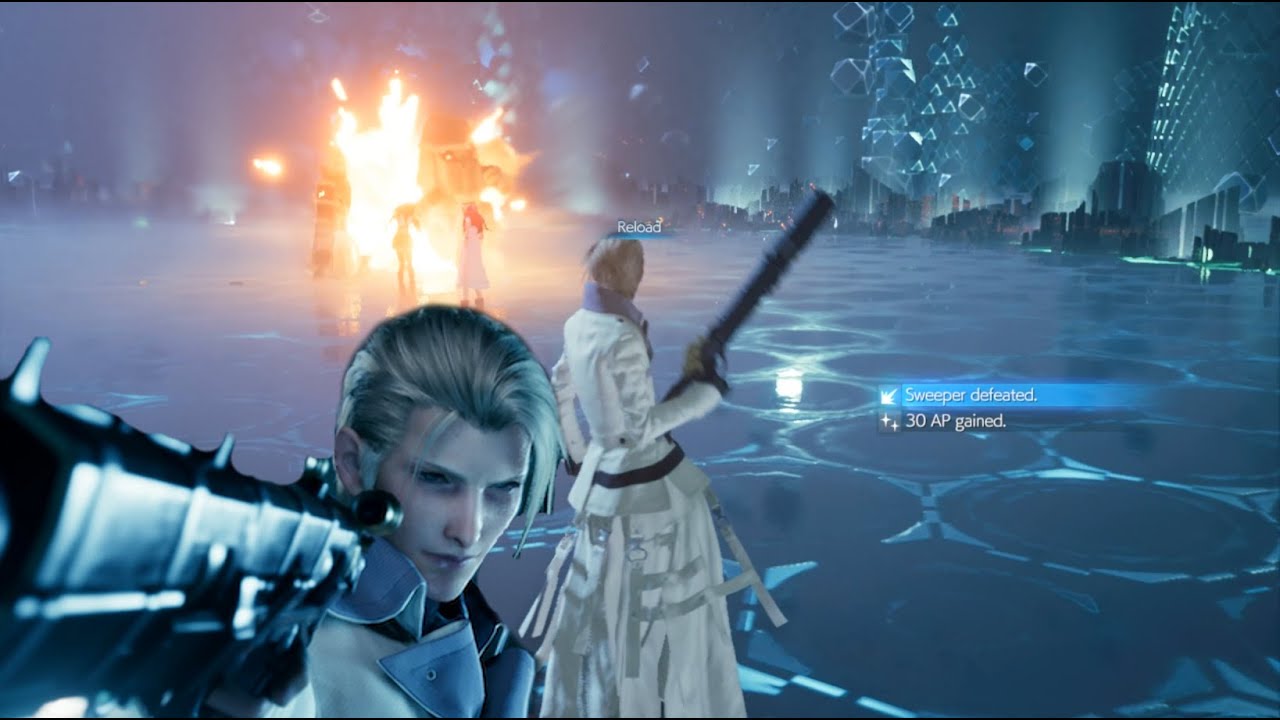 Final Fantasy VII Remake play as Rufus VS Sweeper - YouTube