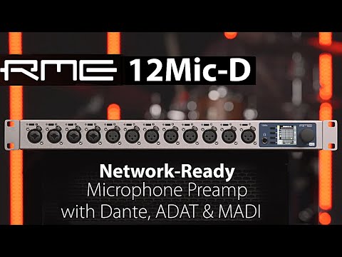 RME 12Mic-D 12-channel Dante/MADI Microphone Preamp - YouTube
