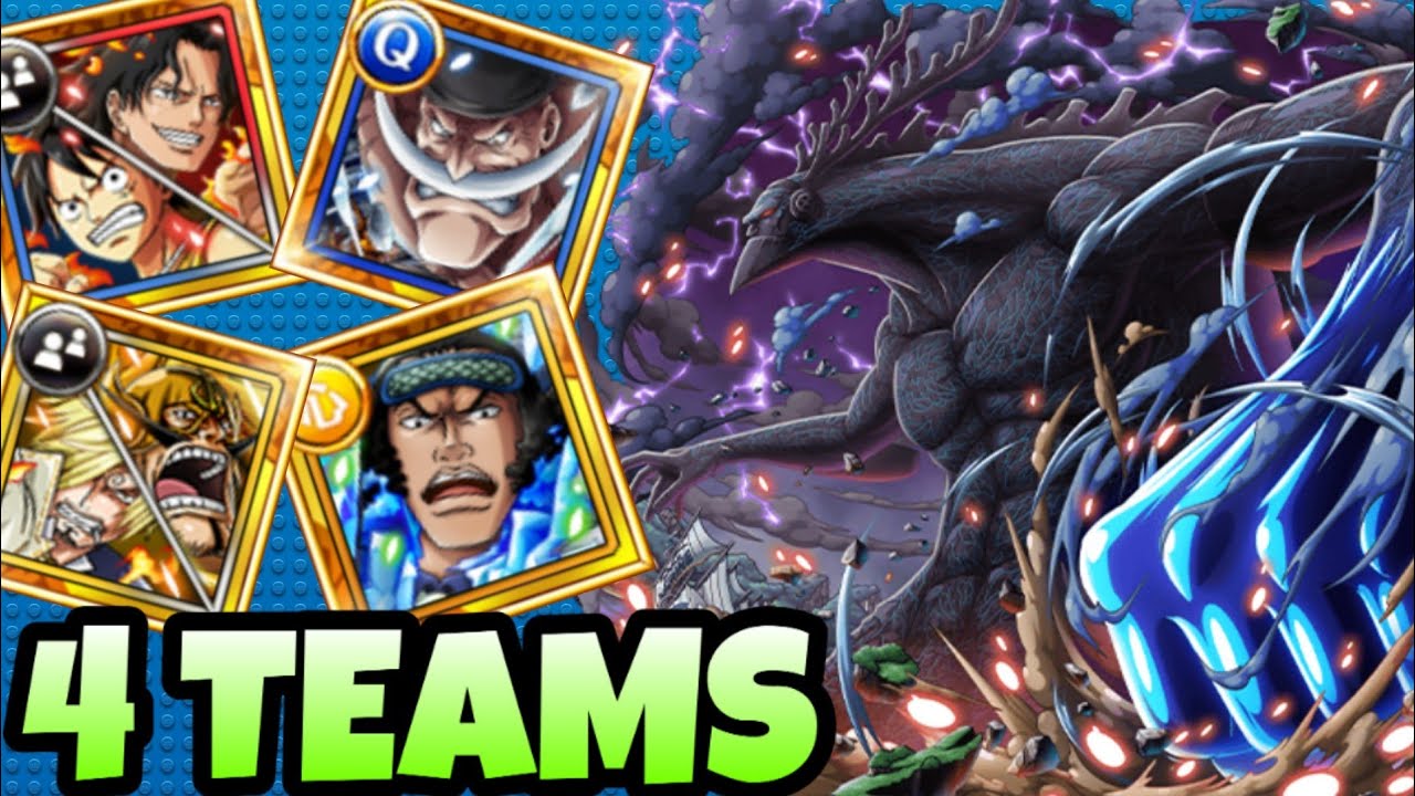 [OPTC] Bullet Skull Island - 4 Teams (50 Stamina) - YouTube