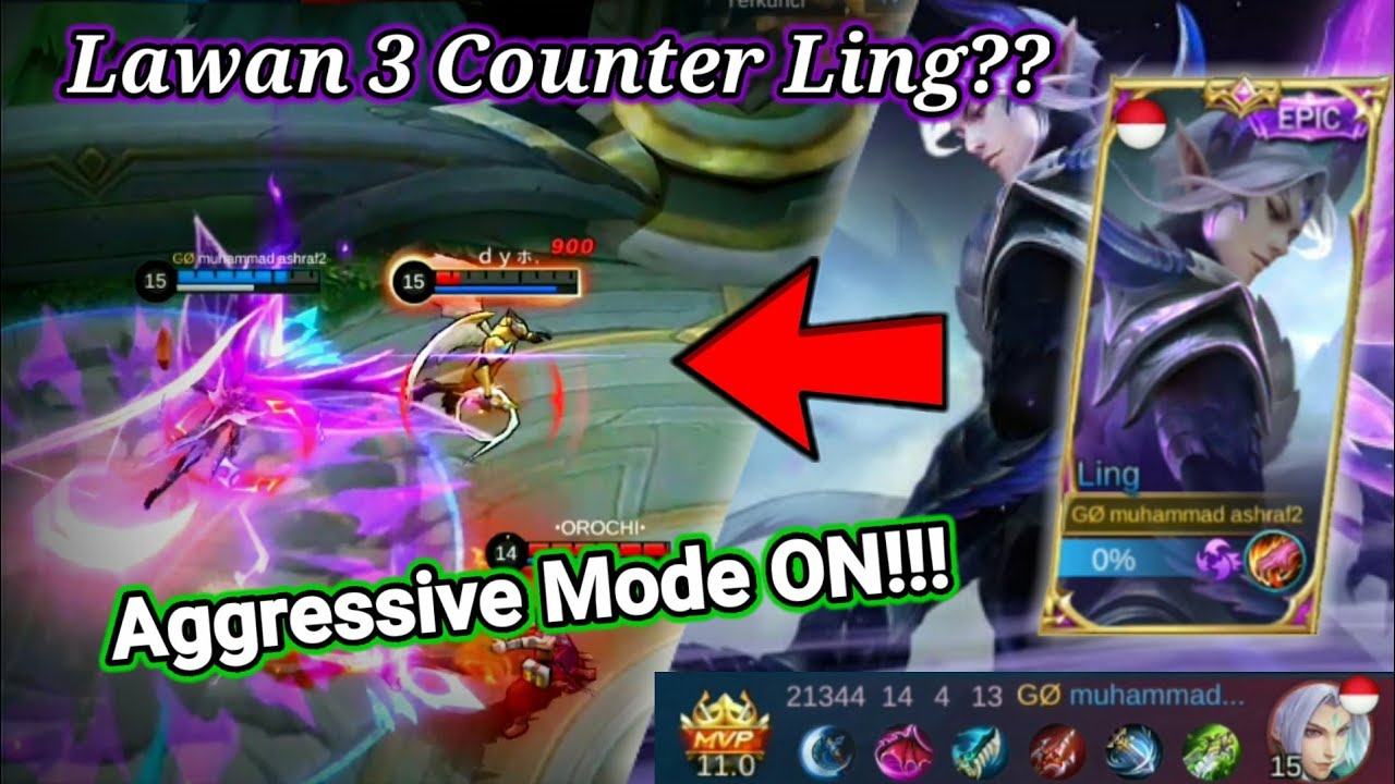 Ling Sonic VS Counter Ling? kill enemies to base!! | Mobile Legends ...