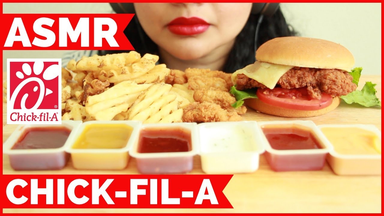 ASMR CHICK-FIL-A: EATING SOUNDS NO TALKING | ASMR CRUNCHY (2018) | SHAR ...