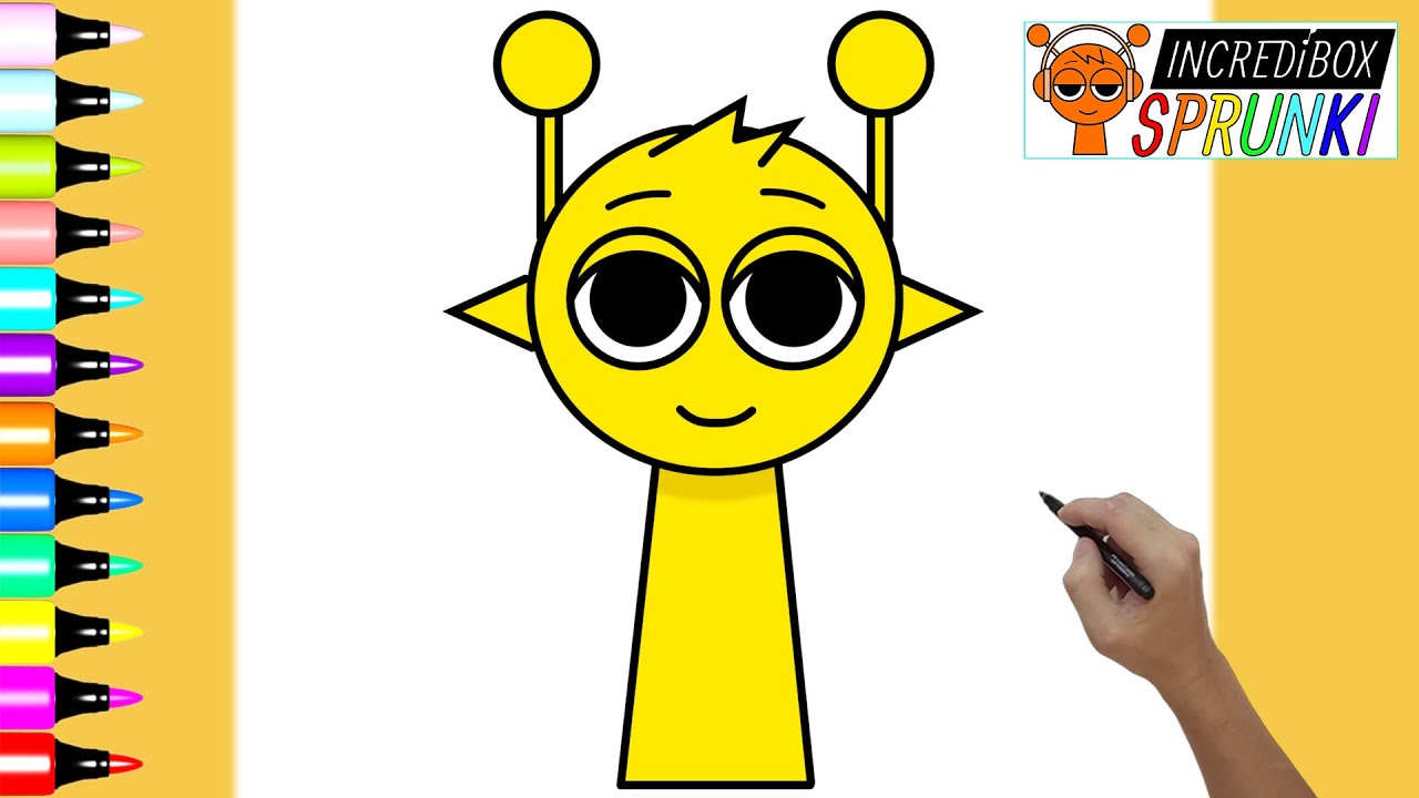HOW TO DRAW SIMON INCREDIBOX SPRUNKI | STEP BY STEP VERY EASY ...