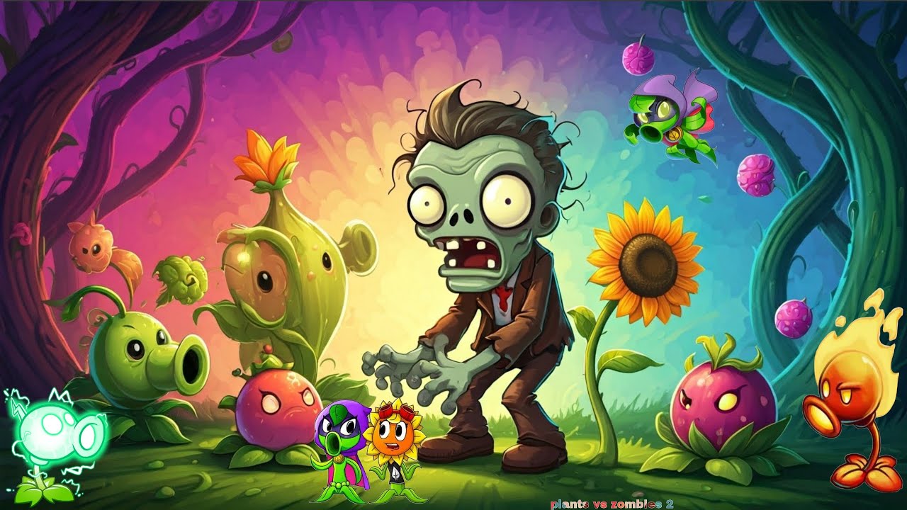 PVZ2 plants vs zombies 2 pc gameplay video - YouTube