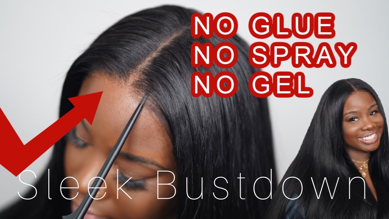GLUELESS 24 inch Bust Down Melt & Style | No Baby Hair Closure Wig ...