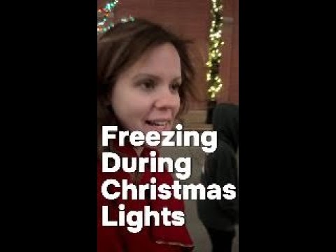 Freezing During Christmas Lights - YouTube