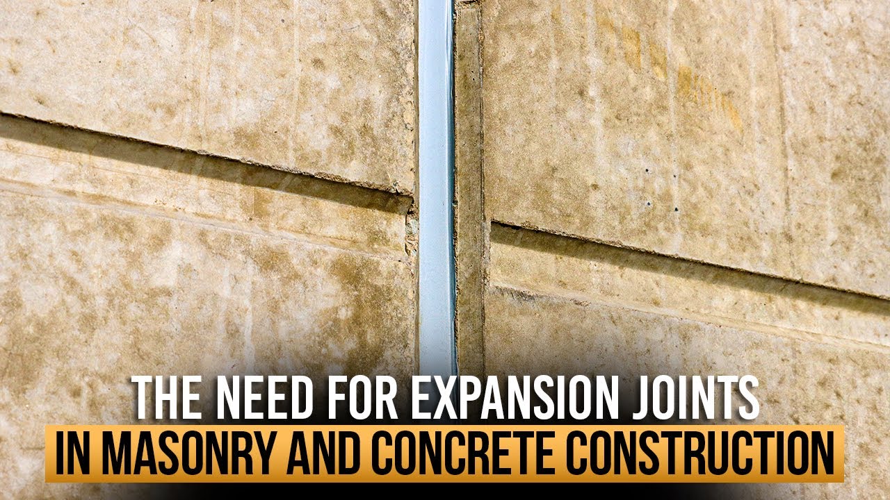EXPANSION JOINTS AND CONCRETE CONSTRUCTION Types Of Joints