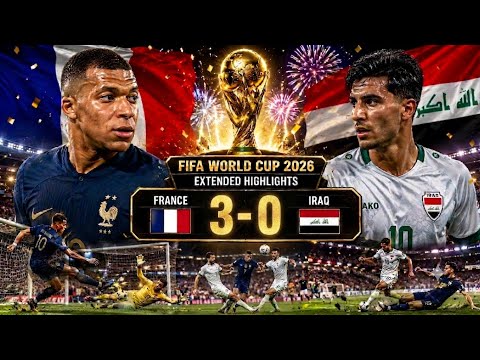 France 3 - 0 Iraq | FIFA World Cup 2026™ EXTENDED HIGHLIGHTS & Goals ⚽ KYLIAN MBAPPE MASTERCLASS 