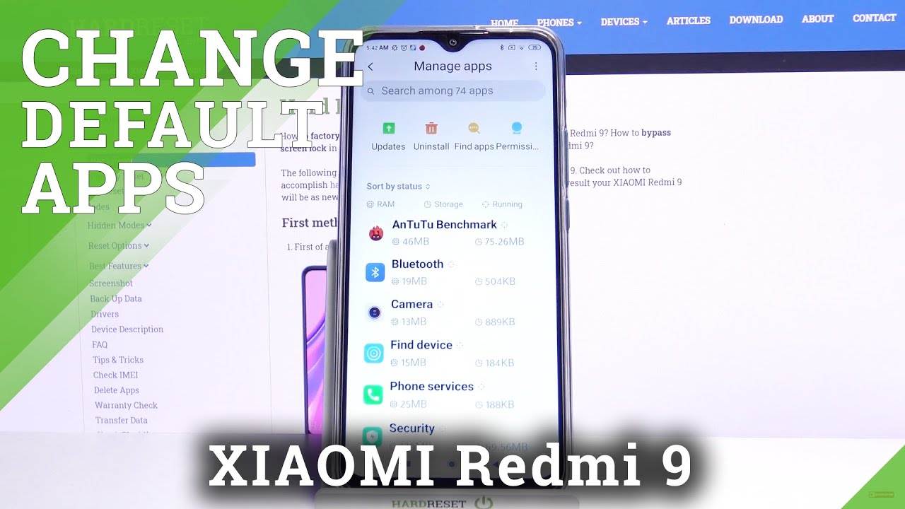 Default App Settings - Apps Customization in XIAOMI Redmi 9 - YouTube