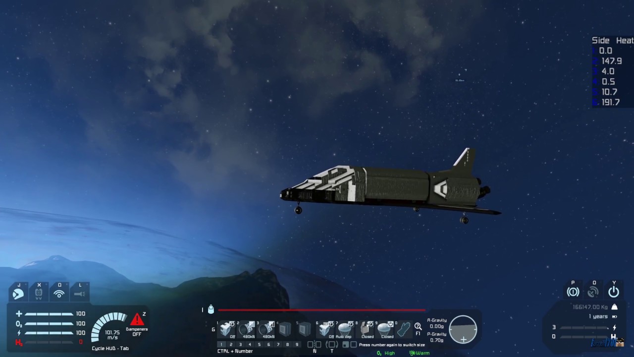 Space Engineers: Shuttle Test Landing #1 - YouTube