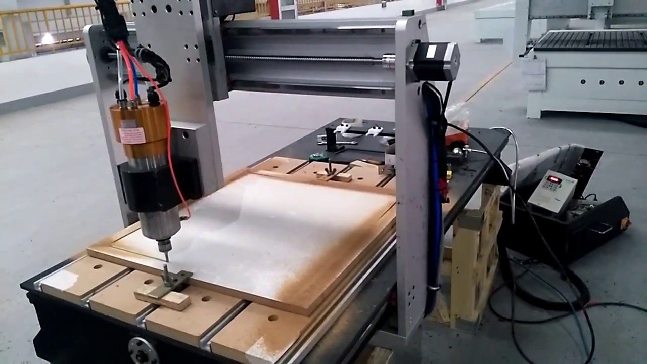 Desktop Small Mini CNC Router Machine K6090T - YouTube