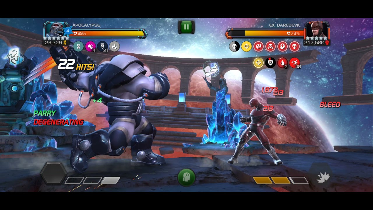 MCOC 6* Rank 4 Apocalypse Boosted! 3.3 Million HP Daredevil Dead ...