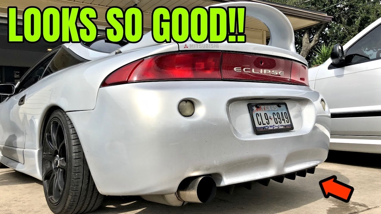 Installing a REAR DIFFUSER on the Eclipse GST | New MODS!! - YouTube