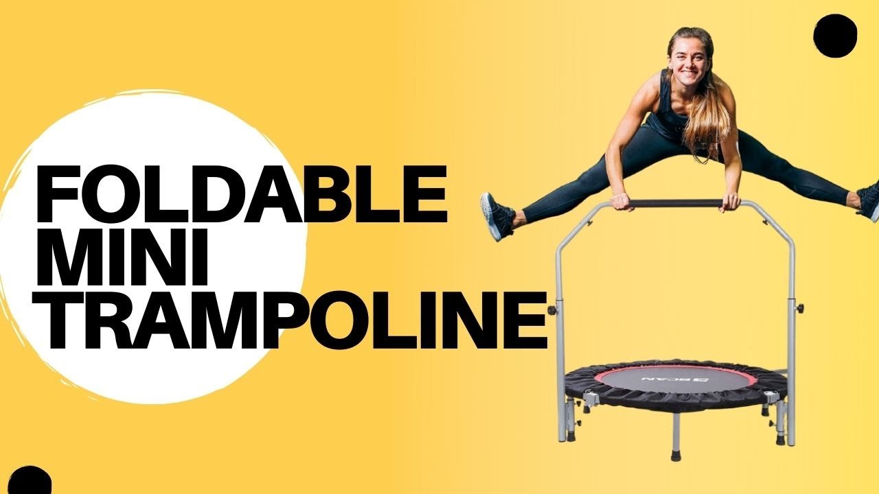 BCAN 40" Foldable Mini Trampoline, Fitness Rebounder Review - YouTube