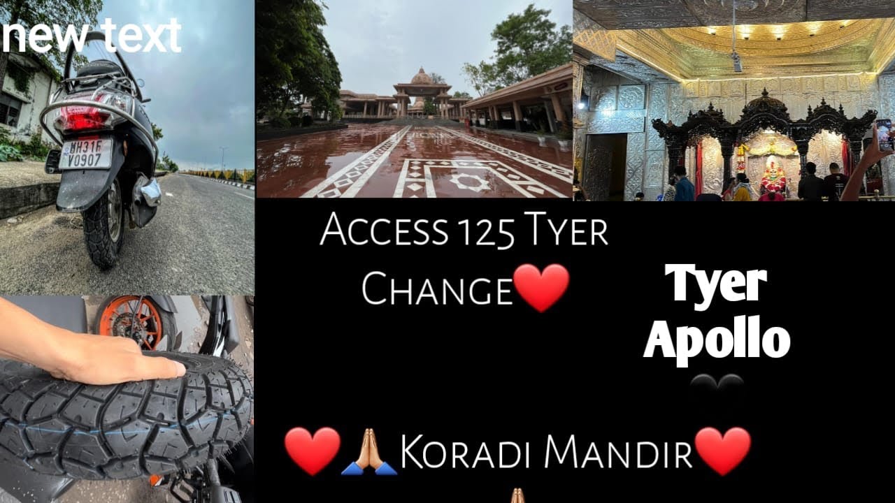 Access 125 Tyer Change || Koradi Mandir||Apollo Tyers || #nagpur # ...