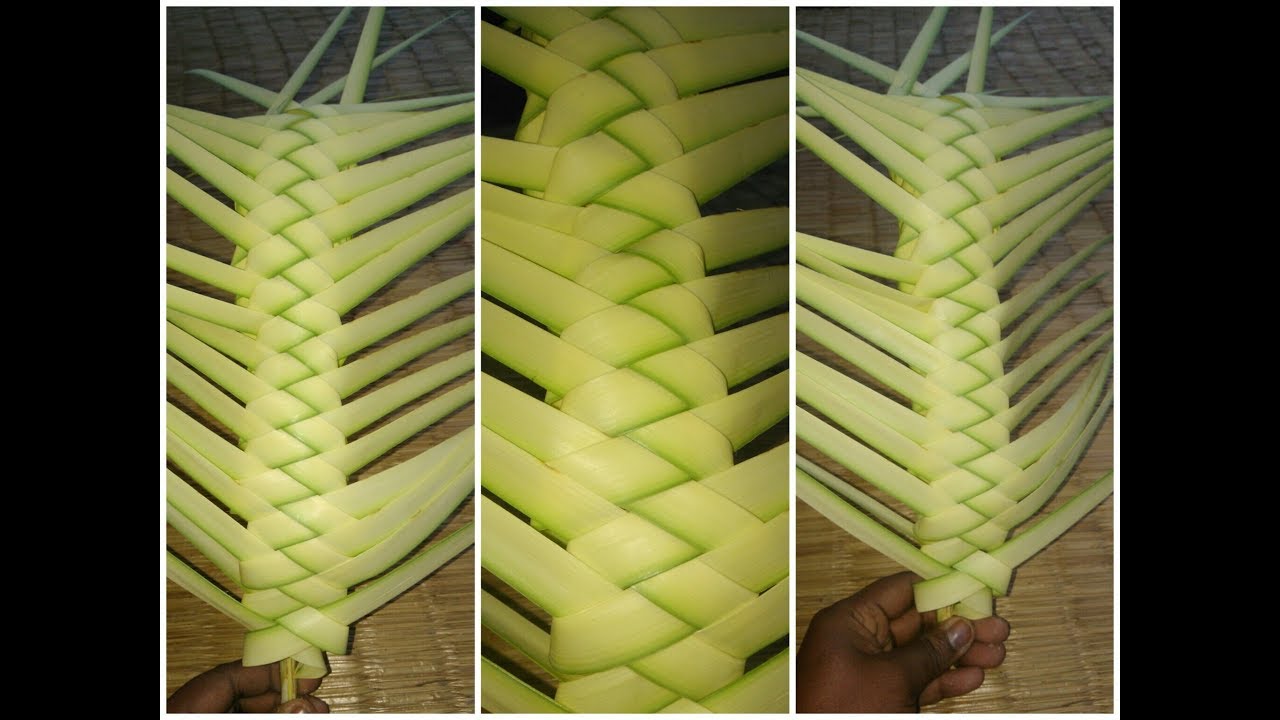 How to make a beautiful palm design(Date tree leaf) - YouTube