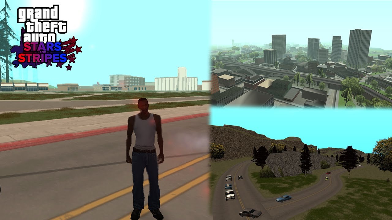 GTA Stars And Stripes - EXPLORANDO UM POUCO DO MAPA - YouTube