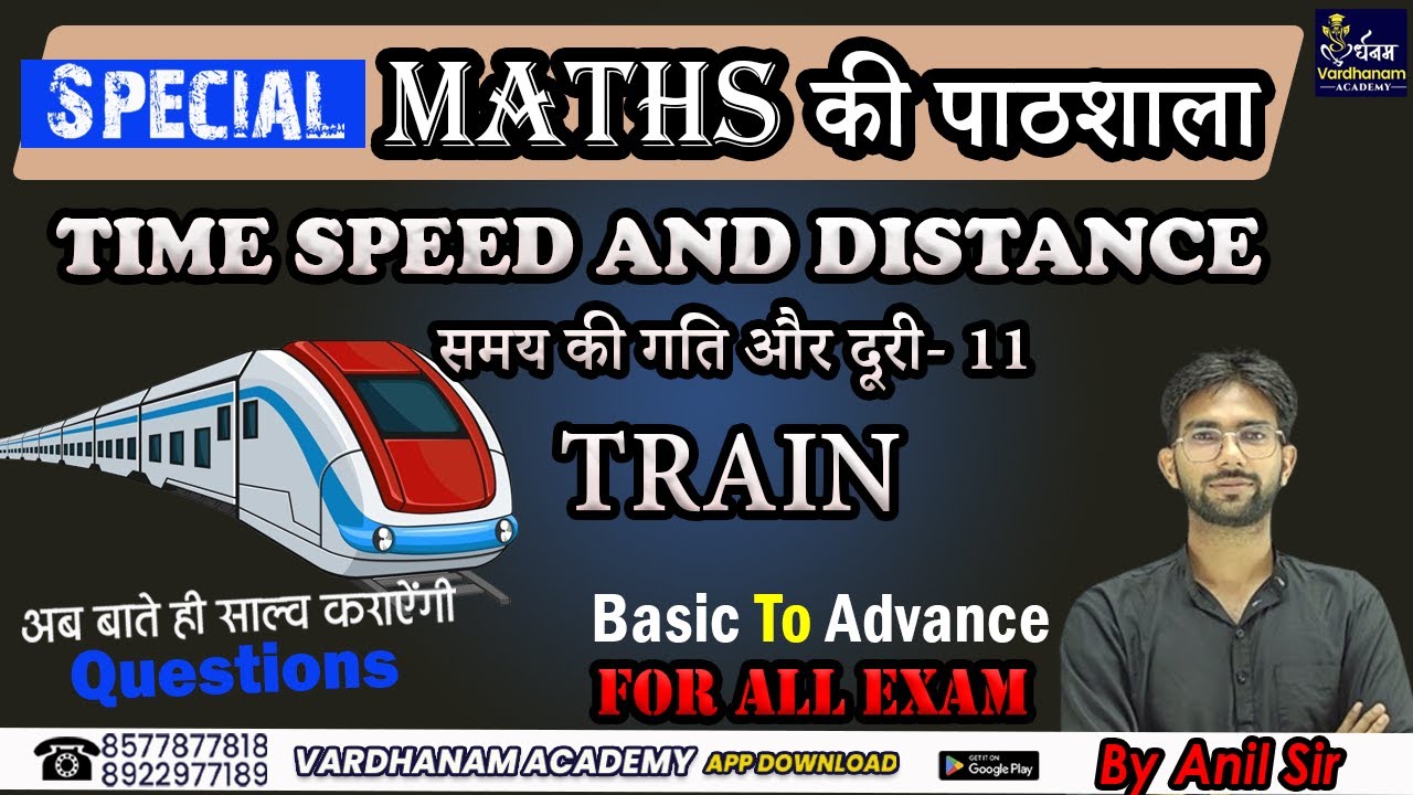 TRAINS : Time Speed & Distance |Train and distance | For All Exams ...