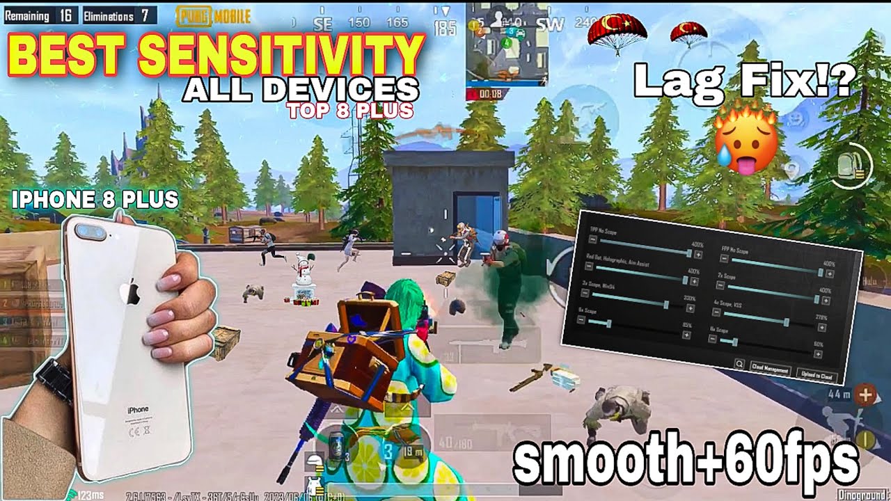 IPHONE 8+ lag fix👌ZERO RECOIL SENSITIVITY(BGMI-PUBG) Livik GamePlay2023 - YouTube
