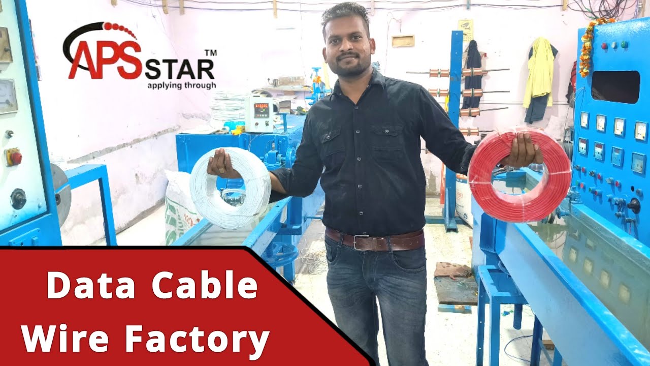 Data Cable wire bundal factory// wire making machine #wire #apsstar ...